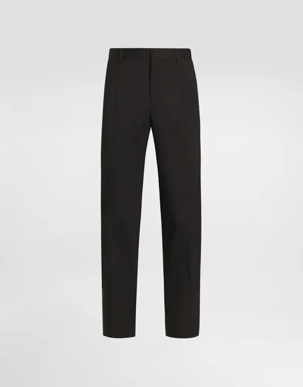 Dolce & Gabbana Stretch Wool Canvas Trousers