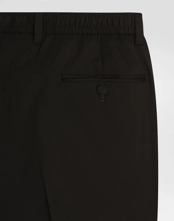 Dolce & Gabbana Stretch Wool Canvas Trousers