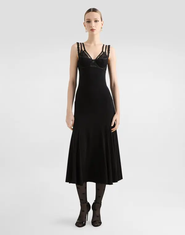 Dolce & Gabbana Organza Godet Dress