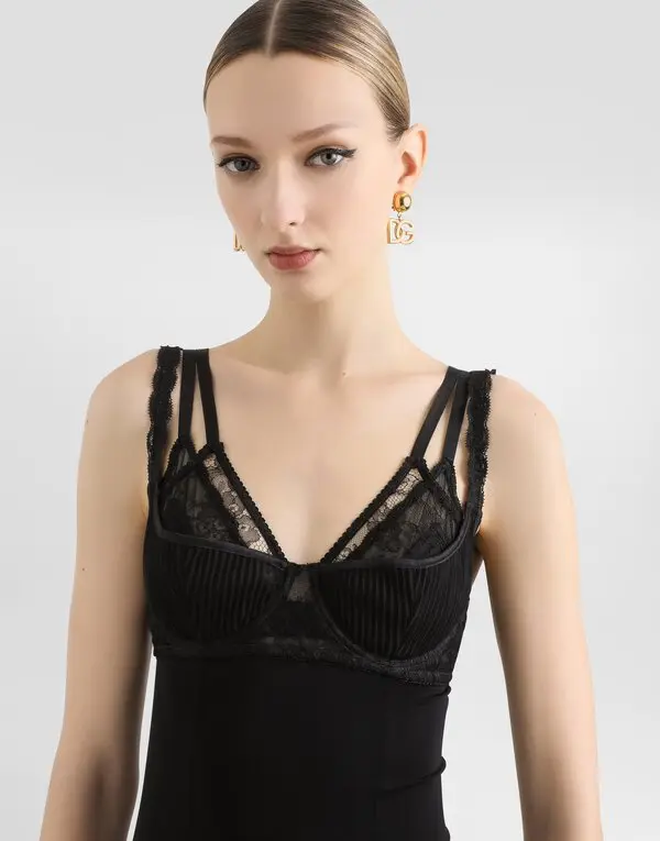 Dolce & Gabbana Organza Godet Dress