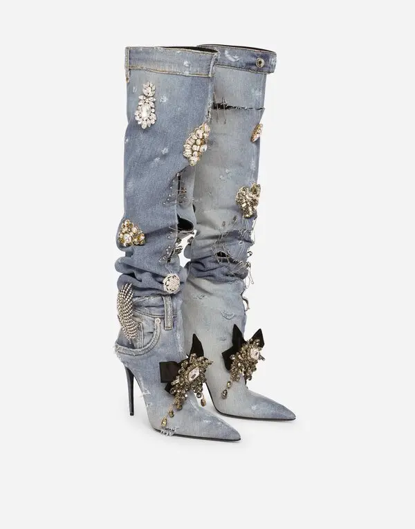 Dolce & Gabbana Stivale Boots And Booties - Blue