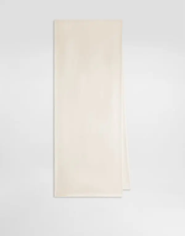 Dolce & Gabbana Silk Satin Scarf Scarves And Silks Silk - White