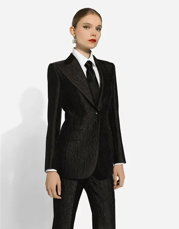 Dolce & Gabbana Single-breasted Floral Brocade Jacket