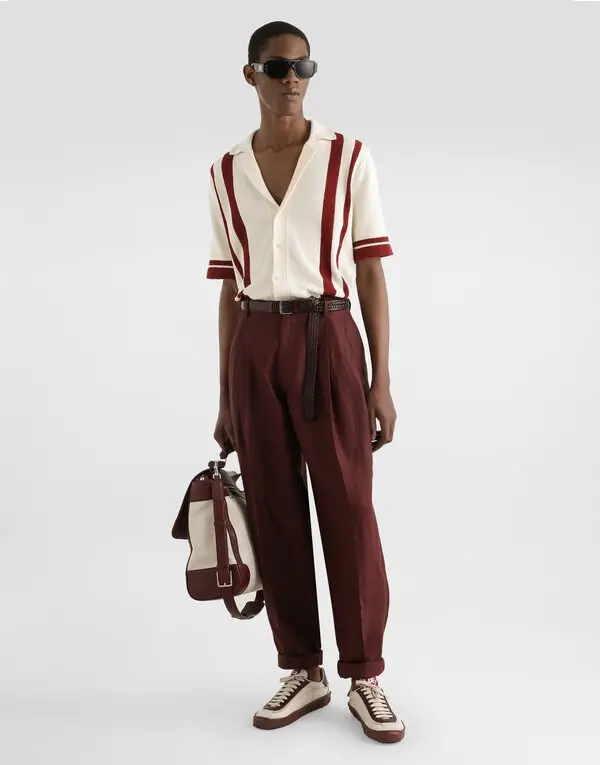 Dolce & Gabbana Linen Fabric Pants Pants And Shorts Multi-colored