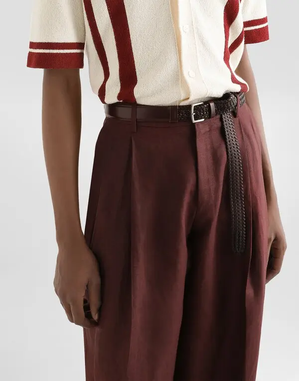 Dolce & Gabbana Linen Fabric Pants Pants And Shorts Multi-colored