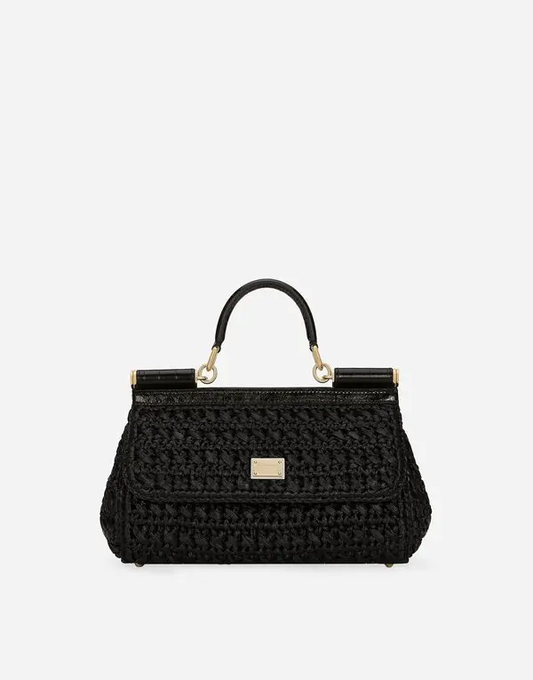 Dolce & Gabbana Elongated Sicily Handbag Handbags - Black