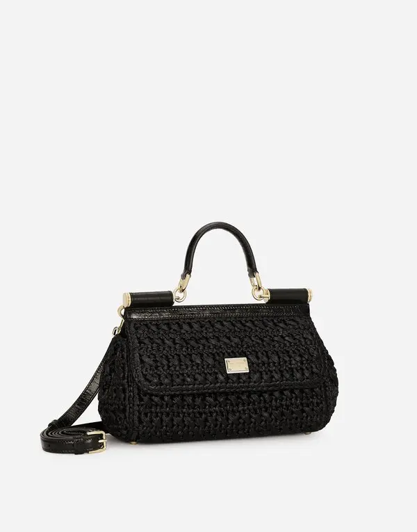 Dolce & Gabbana Elongated Sicily Handbag Handbags - Black