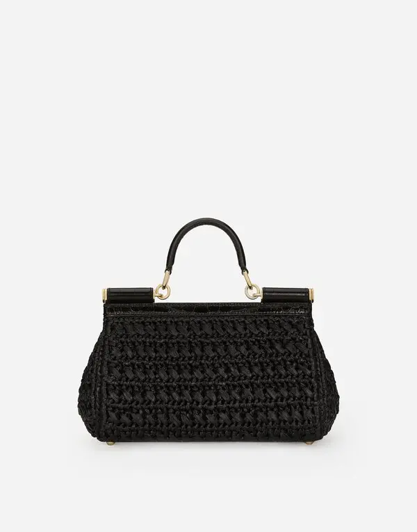 Dolce & Gabbana Elongated Sicily Handbag Handbags - Black