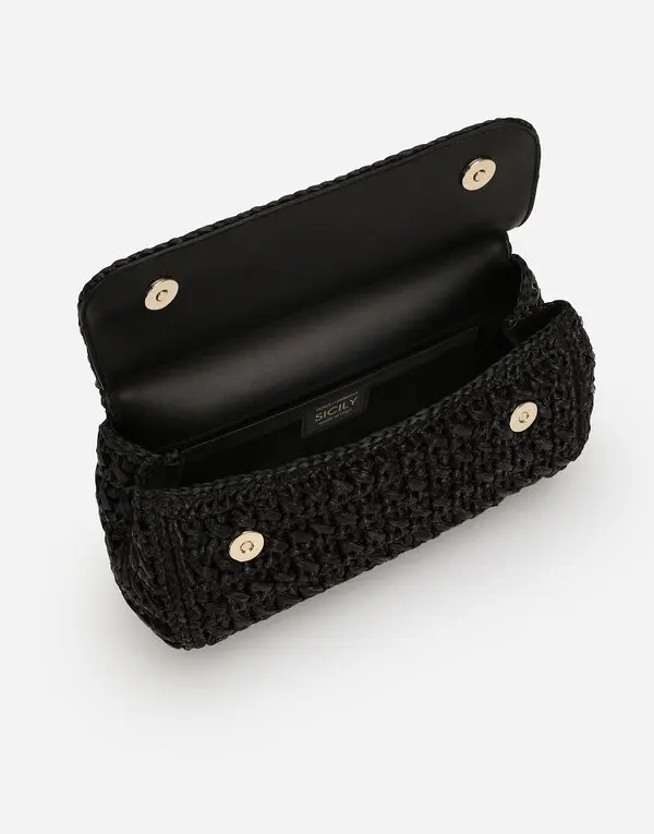 Dolce & Gabbana Elongated Sicily Handbag Handbags - Black