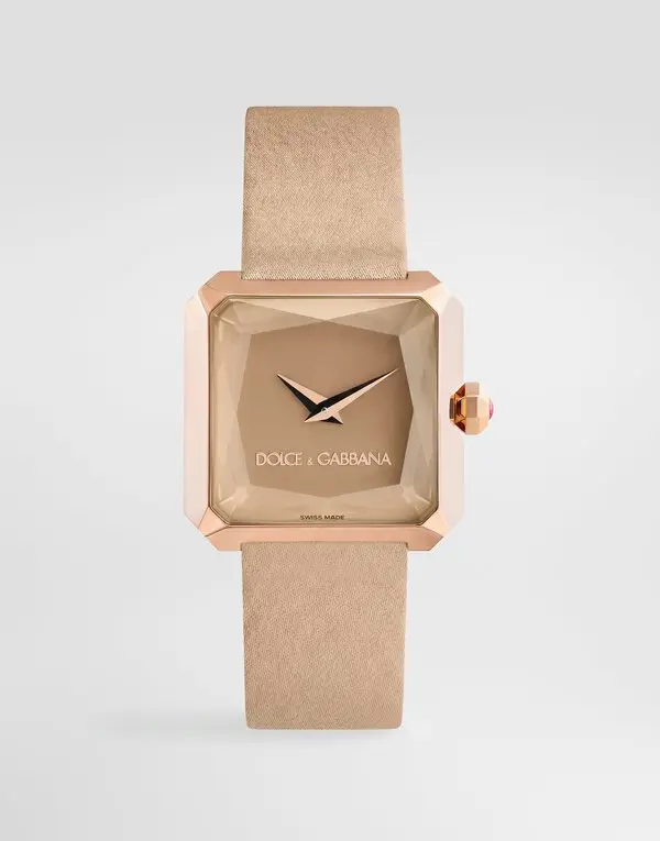 Dolce & Gabbana Sofia Watch In Rose Gold Watches - Beige