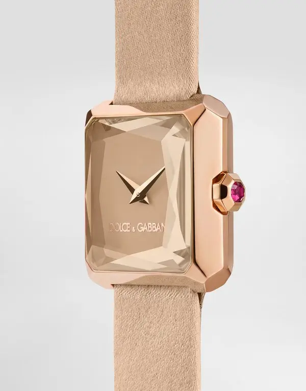Dolce & Gabbana Sofia Watch In Rose Gold Watches - Beige