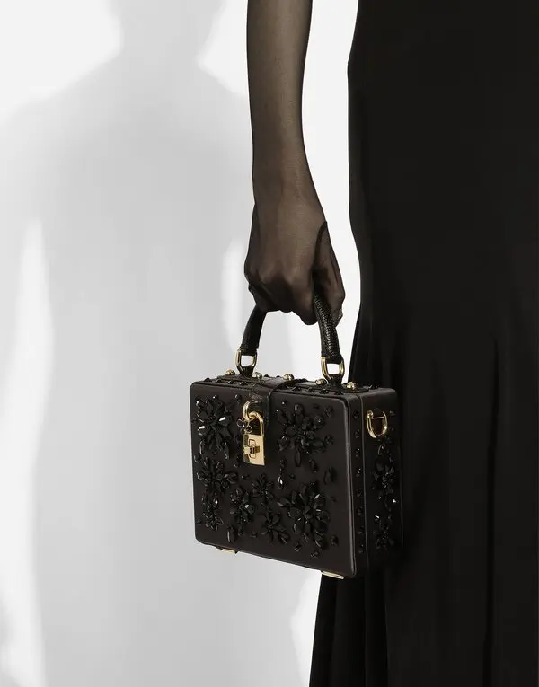 Dolce & Gabbana Dolce Box Handbag Handbags Black Viscose