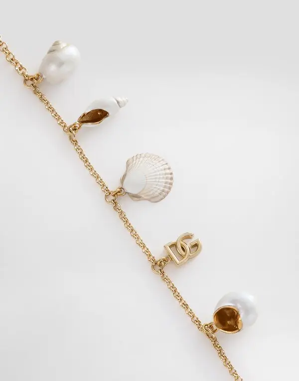 Dolce & Gabbana Bracelet With Dg Logo And Shell Charms