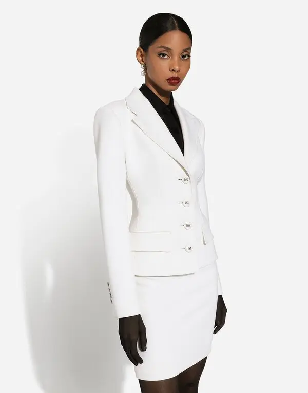 Dolce & Gabbana Single-breasted Woolen Jacket Blazers