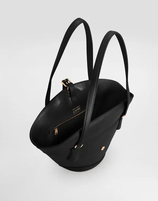 Dolce & Gabbana Capri Crow's Nest Tote Bags Leather