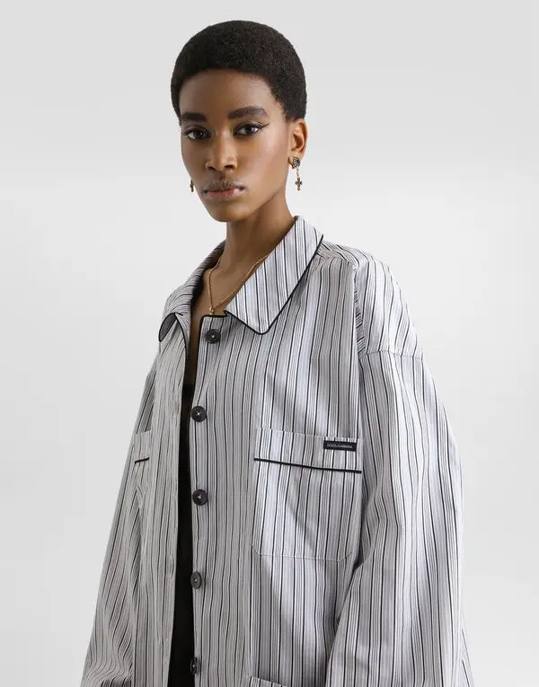 Dolce & Gabbana Striped Poplin Shirt - Multicolor