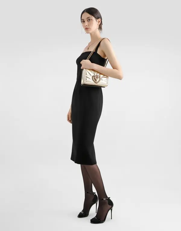 Dolce & Gabbana Medium Devotion Bag In Quilted Nappa Leather Shoulder And Crossbody Bags Leather - Gold