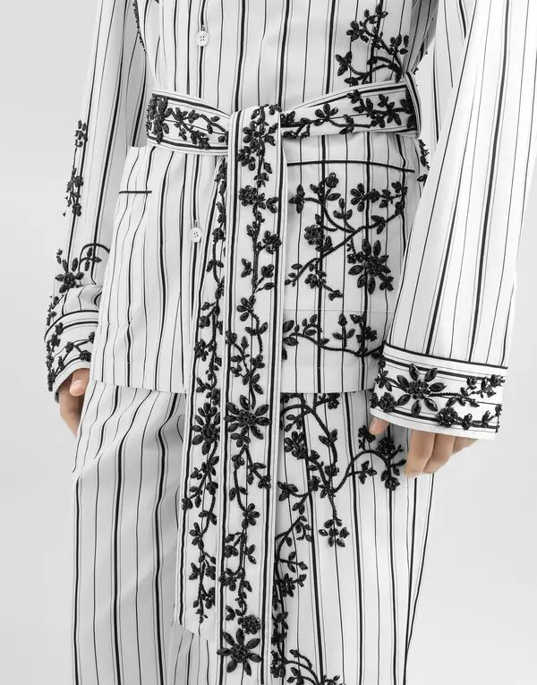Dolce & Gabbana Vanity Robe With Embroidery Shirts Multi-colored