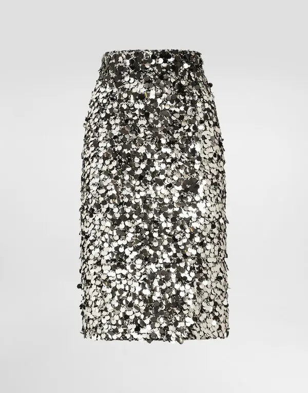 Dolce & Gabbana Sequined Midi Skirt Skirts