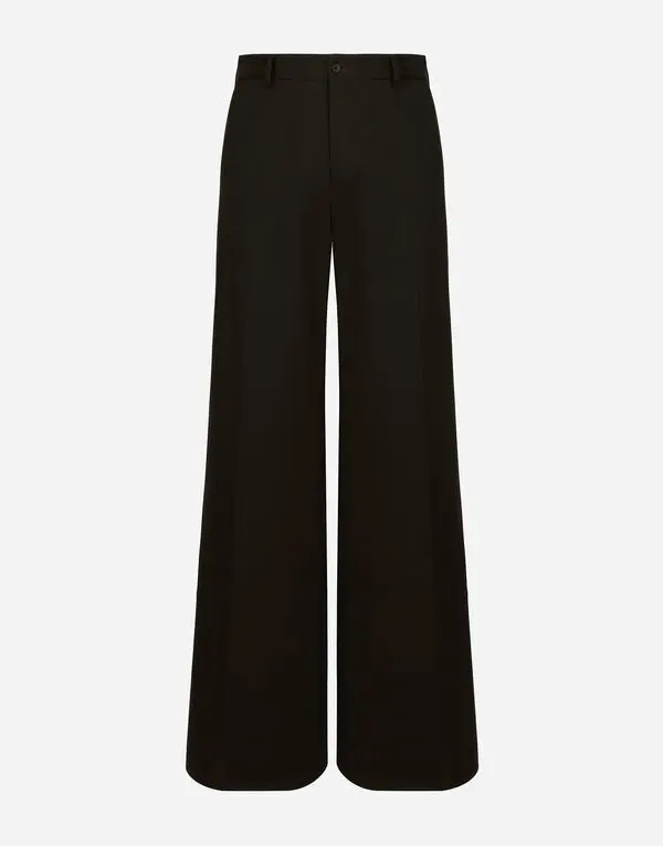 Dolce & Gabbana Tailored Cotton Pants - Brown