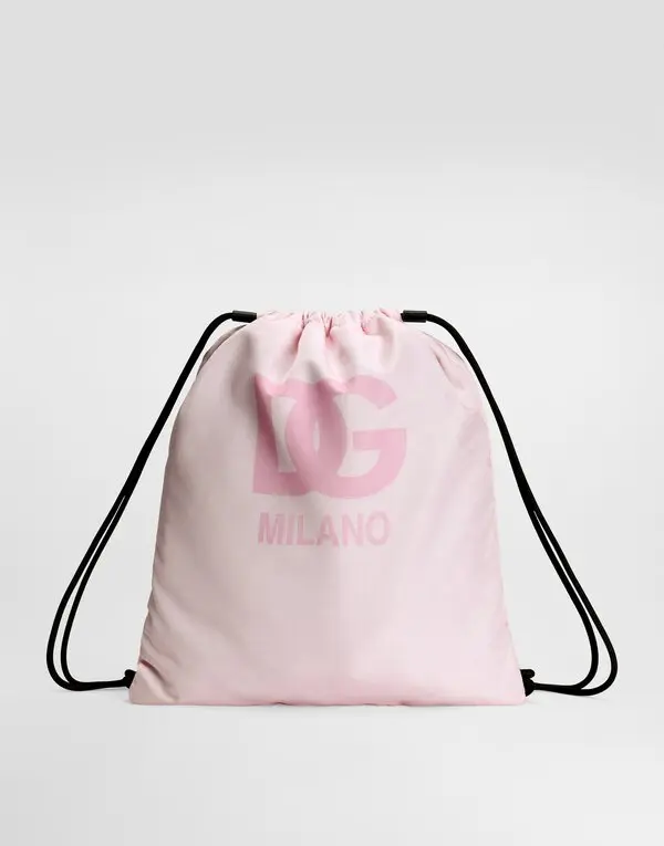Dolce & Gabbana Nylon Backpack With Printed Logo Collection