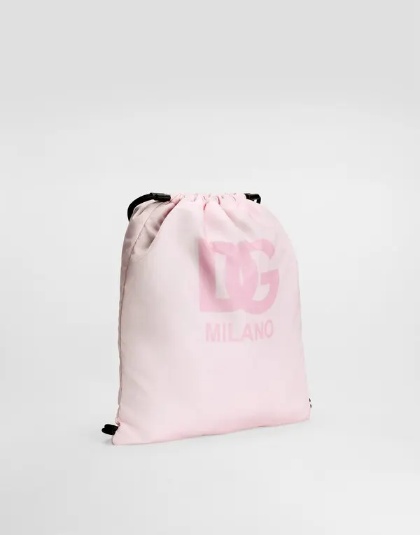 Dolce & Gabbana Nylon Backpack With Printed Logo Collection