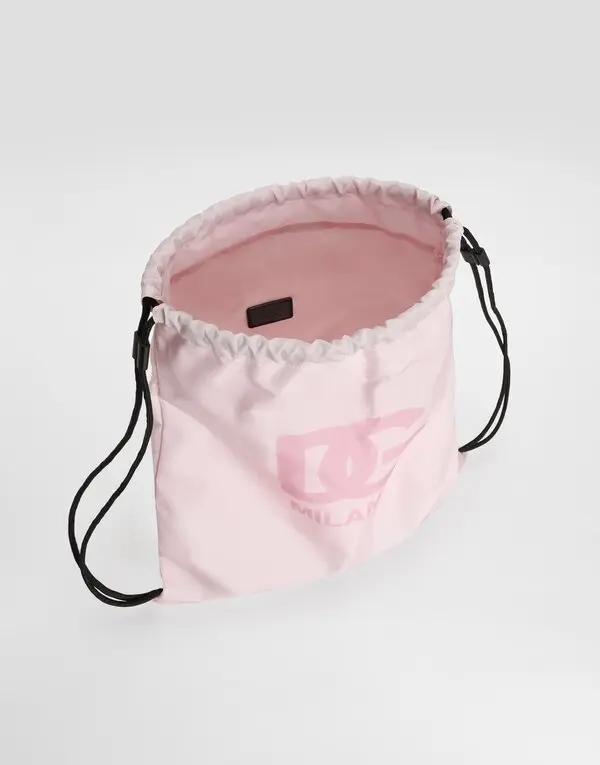 Dolce & Gabbana Nylon Backpack With Printed Logo Collection