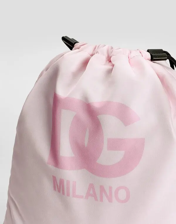 Dolce & Gabbana Nylon Backpack With Printed Logo Collection