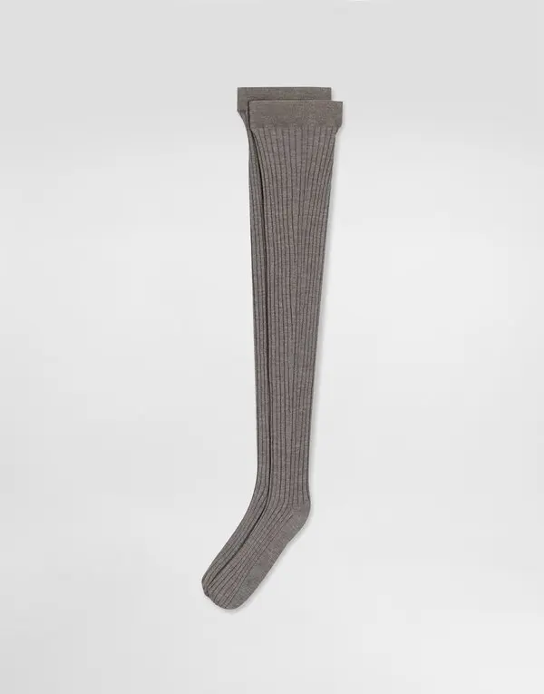 Dolce & Gabbana Hold-up Socks Socks And Tights Gray