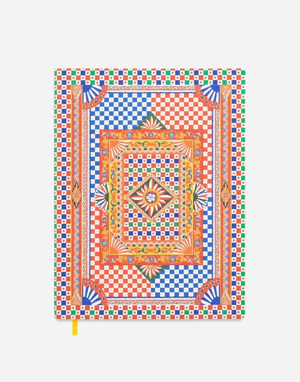 Dolce & Gabbana Large Ruled Notebook Textile Cover Notebooks