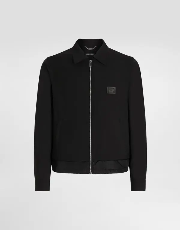 Dolce & Gabbana Wool Canvas Jacket Coats And Jackets