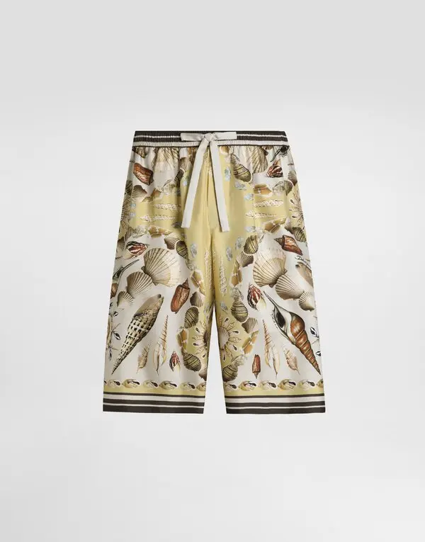 Dolce & Gabbana Printed Silk Twill Trousers