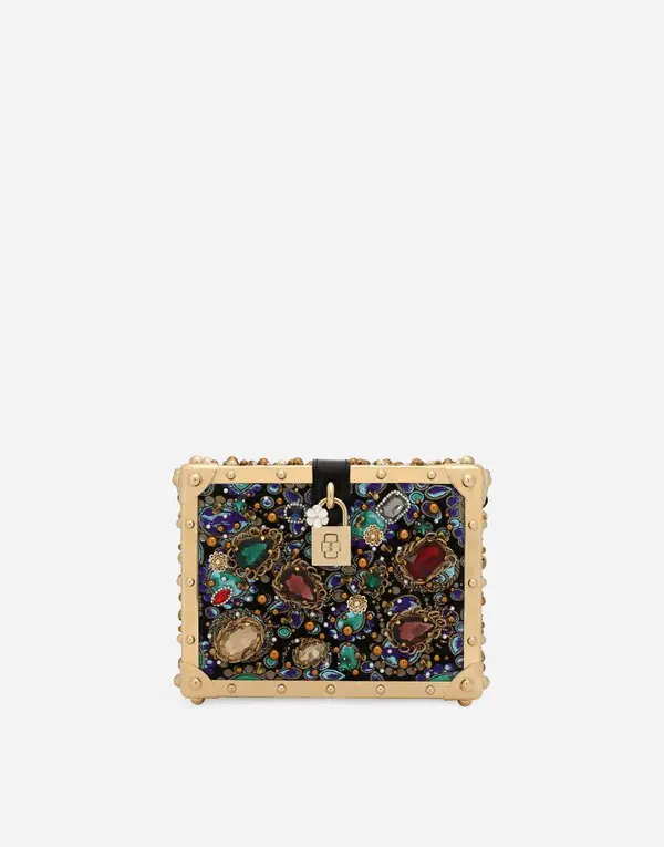 Dolce & Gabbana Jacquard Box Bag With Embroidery