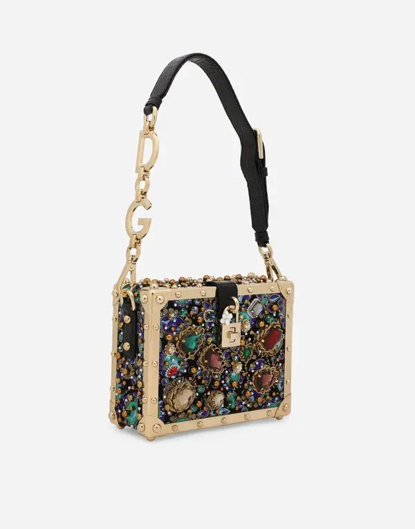 Dolce & Gabbana Jacquard Box Bag With Embroidery