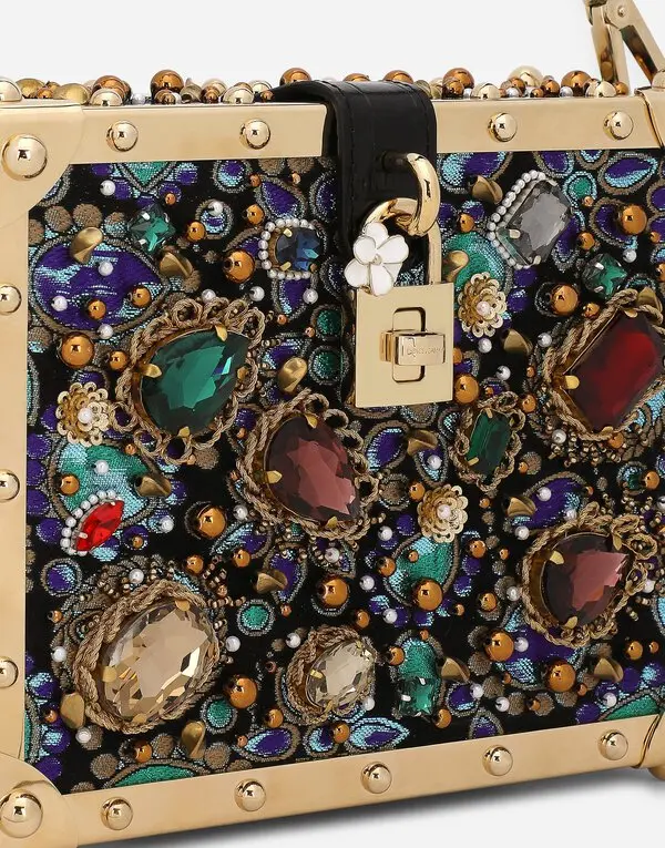 Dolce & Gabbana Jacquard Box Bag With Embroidery