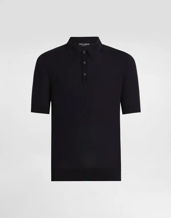 Dolce & Gabbana Fine-gauge Wool Polo Shirt Sweaters And Cardigans
