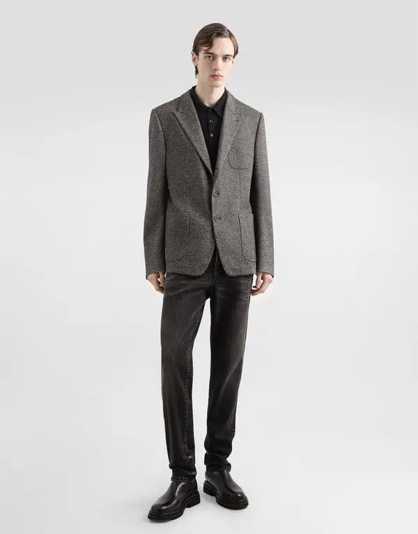 Dolce & Gabbana Fine-gauge Wool Polo Shirt Sweaters And Cardigans