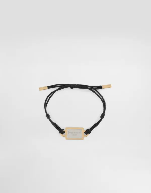 Dolce & Gabbana Cord Bracelet With Branded Tag Bijoux Multi-colored Metal - Multicolor
