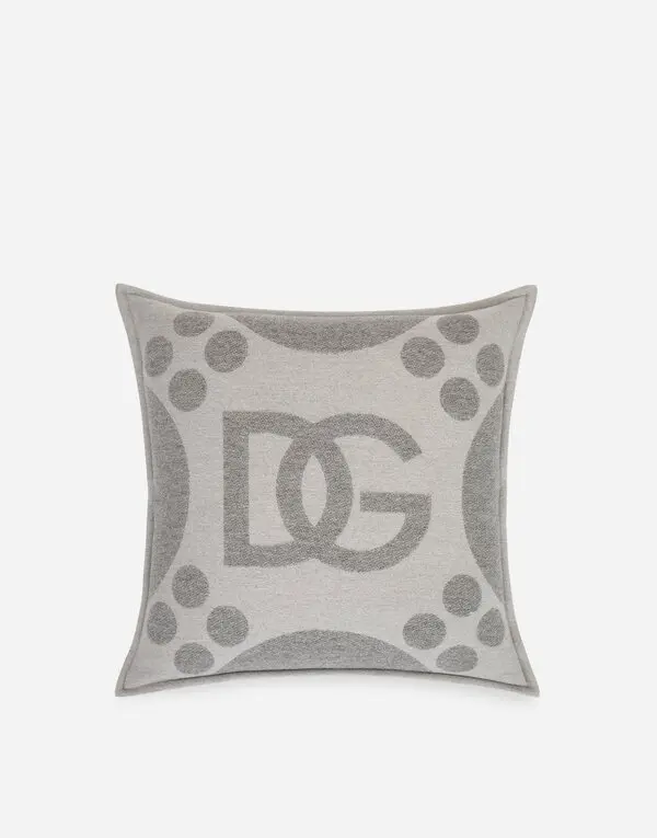 Dolce & Gabbana Wool Jacquard Cushion Medium Small Cushions