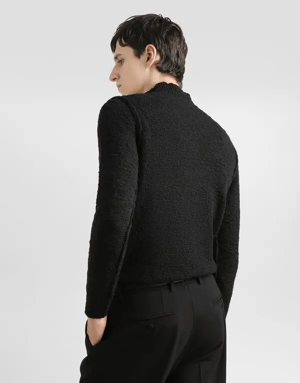 Dolce & Gabbana High-neck Wool Pullover Sweaters And Cardigans