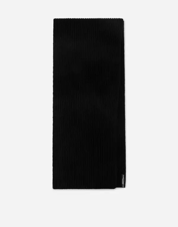 Dolce & Gabbana Wool Scarf With Dg Patch Scarves And Silks Wool