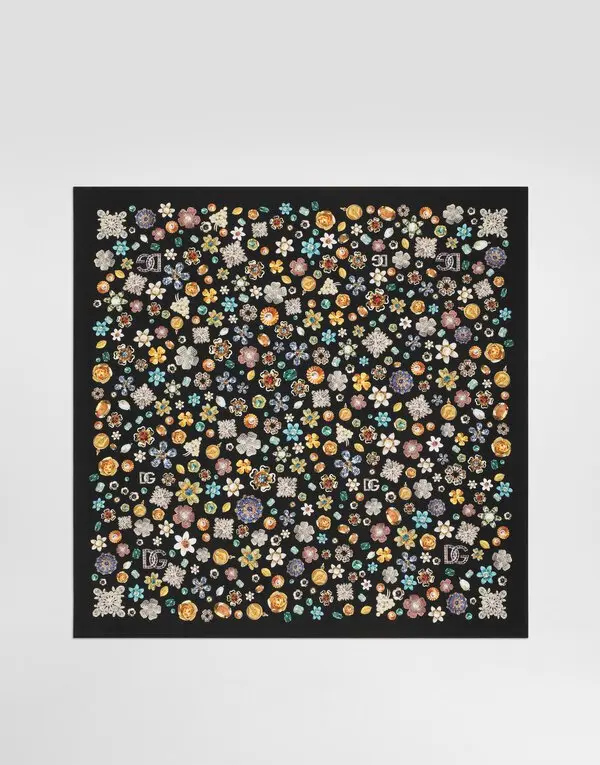 Dolce & Gabbana 70x70 Silk Twill Scarf Scarves And Silks - Multicolor