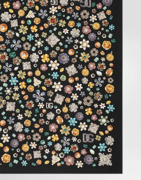 Dolce & Gabbana 70x70 Silk Twill Scarf Scarves And Silks - Multicolor