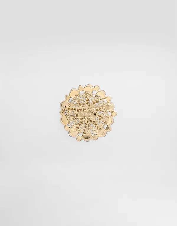 Dolce & Gabbana Brooch With Rhinestones