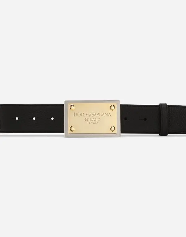 Dolce & Gabbana Belt With Plaque Buckle