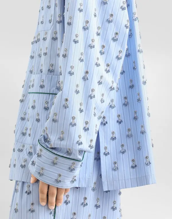 Dolce & Gabbana Vanity Shirt With Embroidery And Piping Shirts Multi-colored