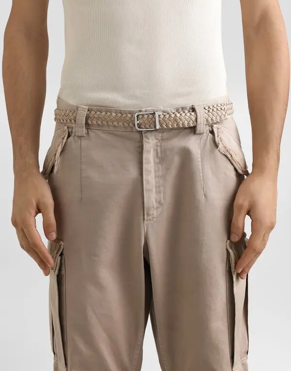 Dolce & Gabbana Woven Goatskin Belt Belts