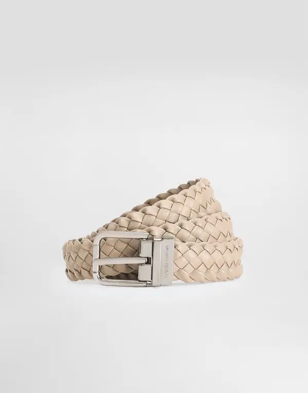Dolce & Gabbana Woven Goatskin Belt Belts