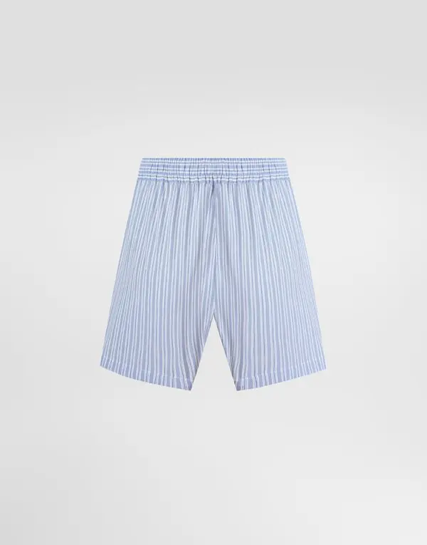 Dolce & Gabbana Striped Poplin Shorts Pants And Shorts