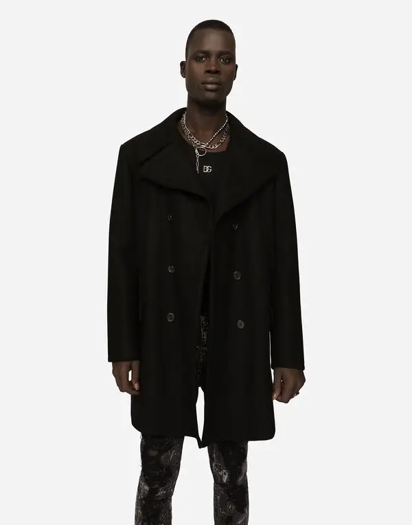 Dolce & Gabbana Wool Pea Coat Coats And Jackets